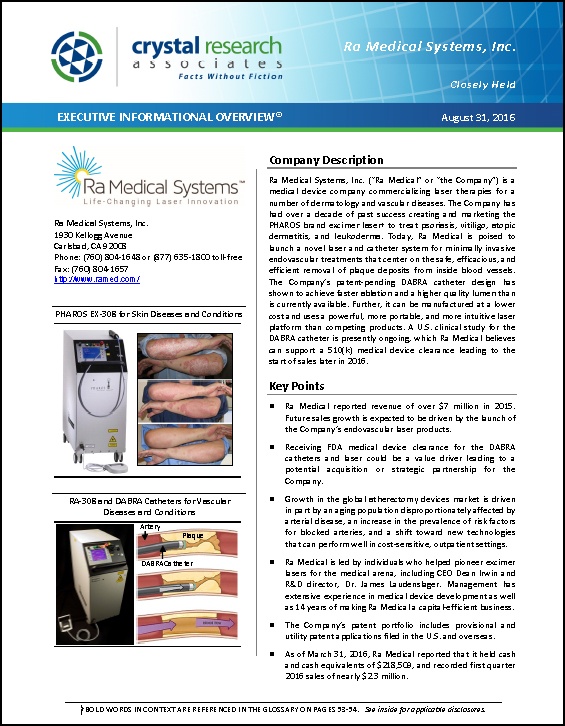 New Research Released on Ra Medical Systems, Inc.
